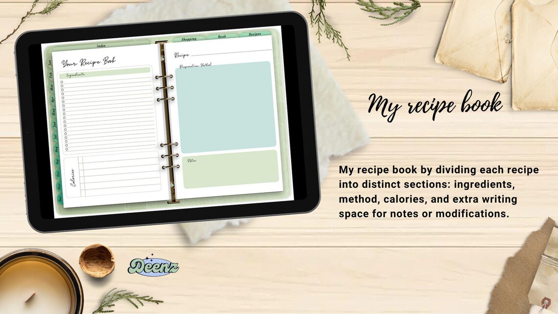 Digital Planner, Daily Meal Planner, Notebook, Goals and Meal Planning ...