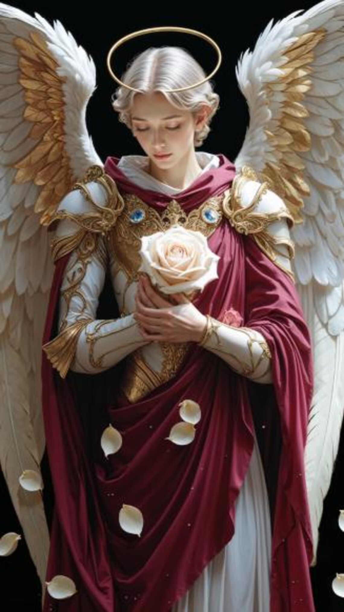 Archangel Barachiel Digital Art | Angel of Blessings Printable Angel ...