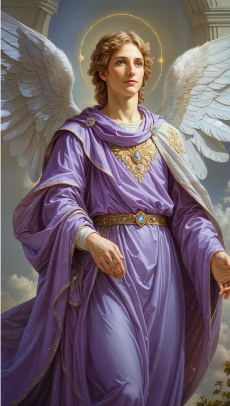 15 Archangel Zadkiel Images – JPG & PNG | Spiritual Angel Art Angelic ...
