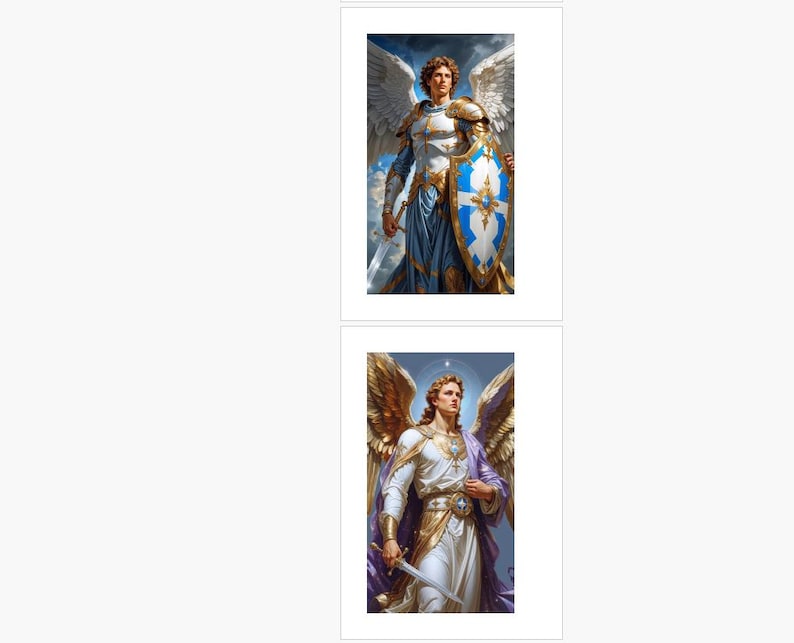 Archangel Michael – 10 JPG & PNG Files – Angel of Protection, Sword ...