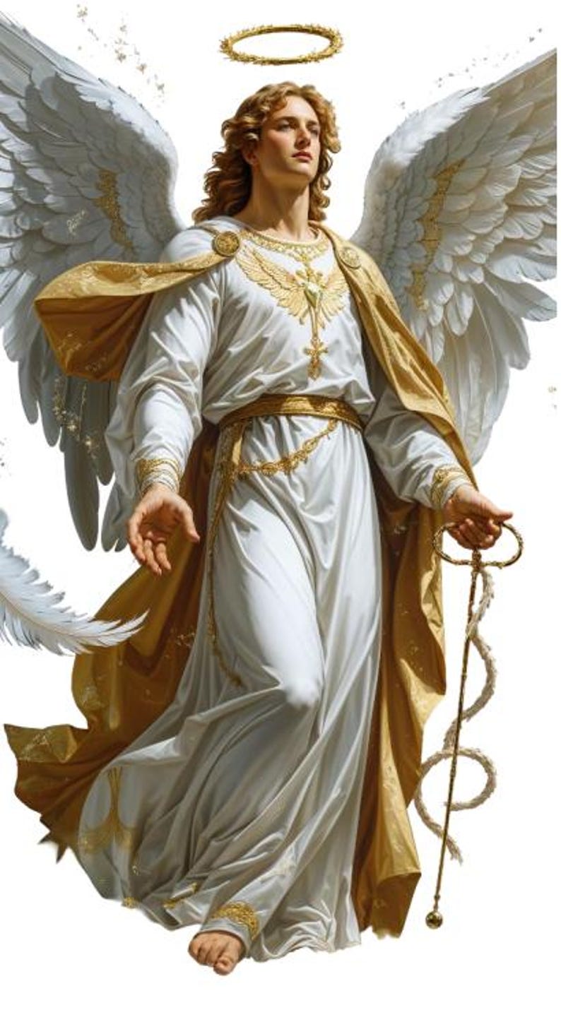 Archangel Raphael – 17 JPG & PNG Files, Instant Download, Digital ...