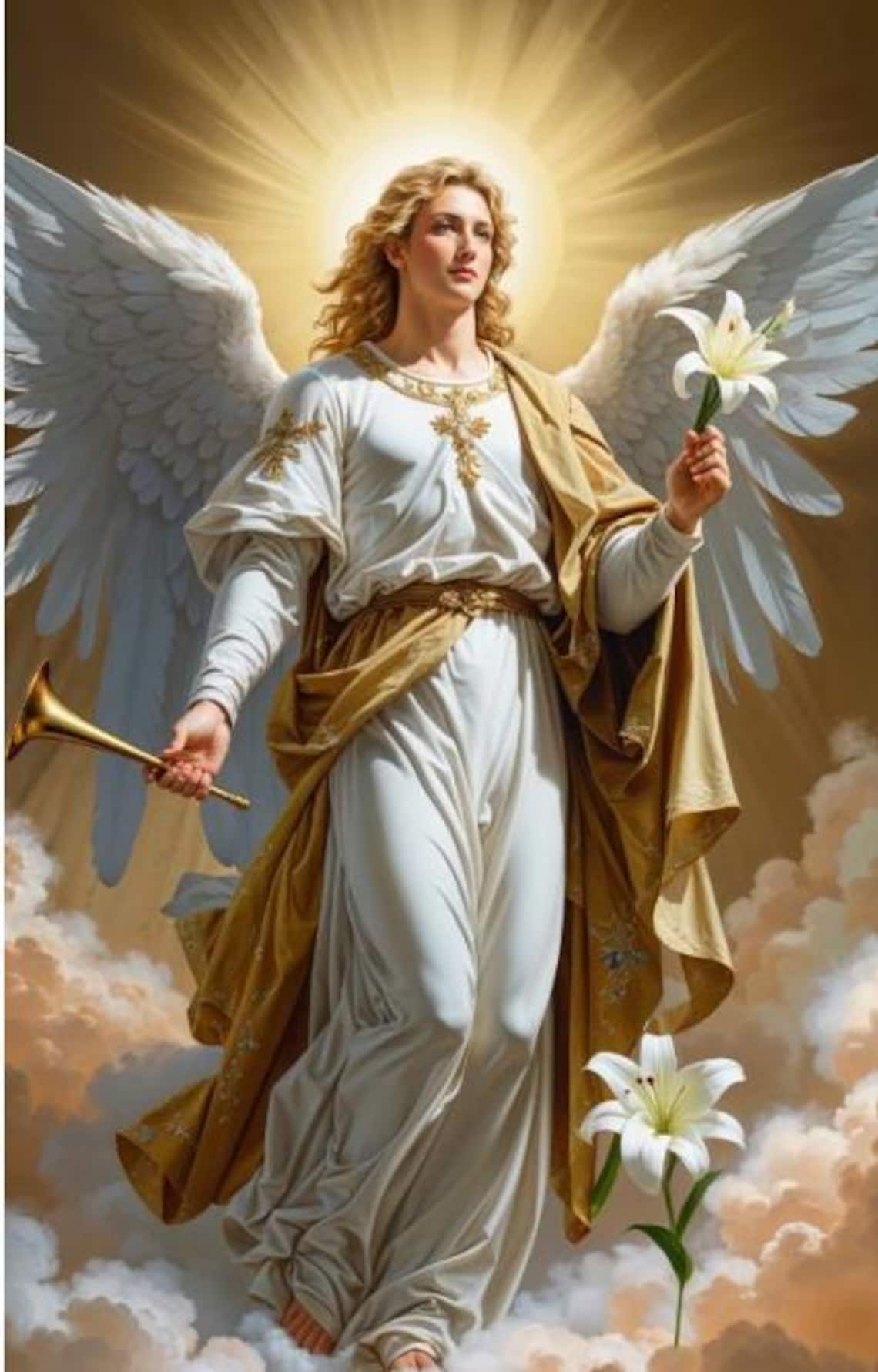 Archangel Gabriel – 12 JPG Images – Angelic Messenger, Spiritual Art ...