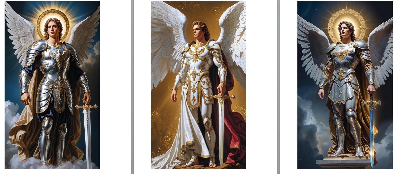Archangel Michael – 10 JPG & PNG Files – Angel of Protection, Sword ...