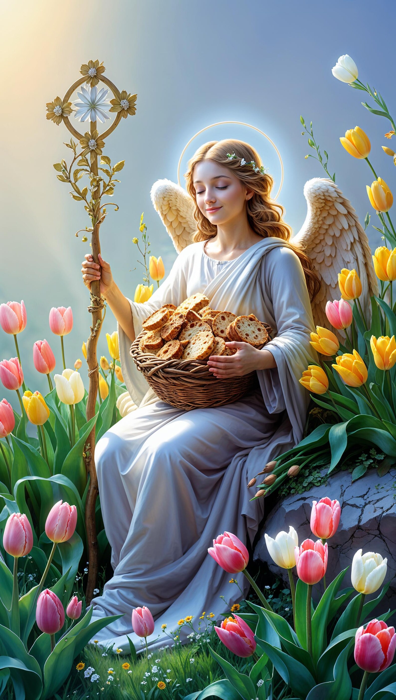 Archangel Barachiel Digital Art | Angel of Blessings Printable Angel ...