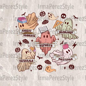 Spooky Teacher Png, Halloween Png, Cute Ghost Png, Spooky Vibes Png ...