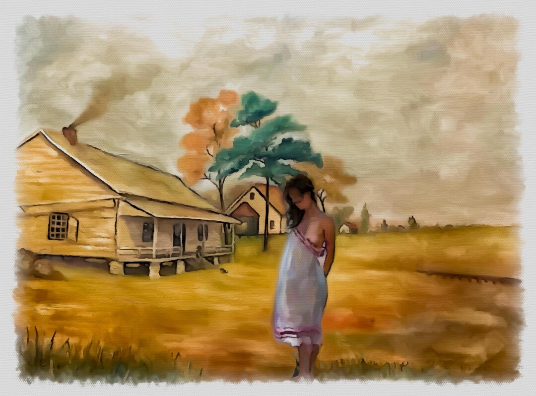 Prairie Girl in the Morning Printable Poster Digital Art - Etsy