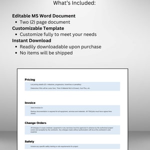 Scope of Work Template |SOW Template | Statement of Work | Project ...