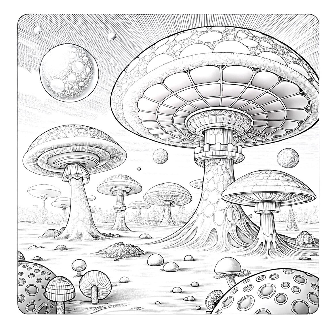Cosmic Coloring Pages, Space Galaxy Art (digital Download) - Etsy