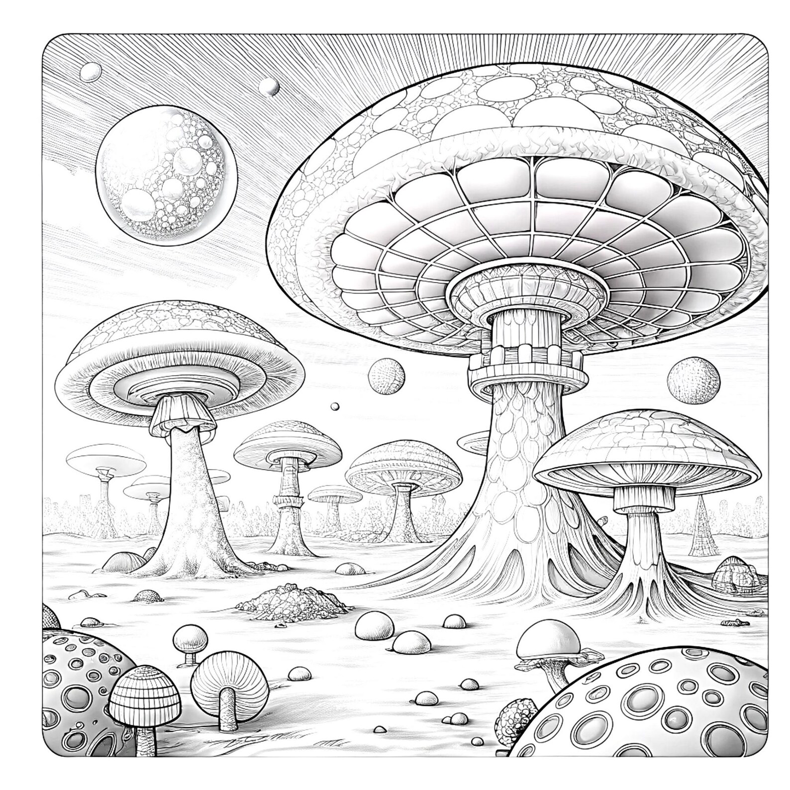 Cosmic Adventure Coloring Pages. Intergalactic Coloring Set.cosmic ...