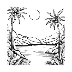 Printable Coloring Book. 50 Boho Style Coloring Book Pictures for ...