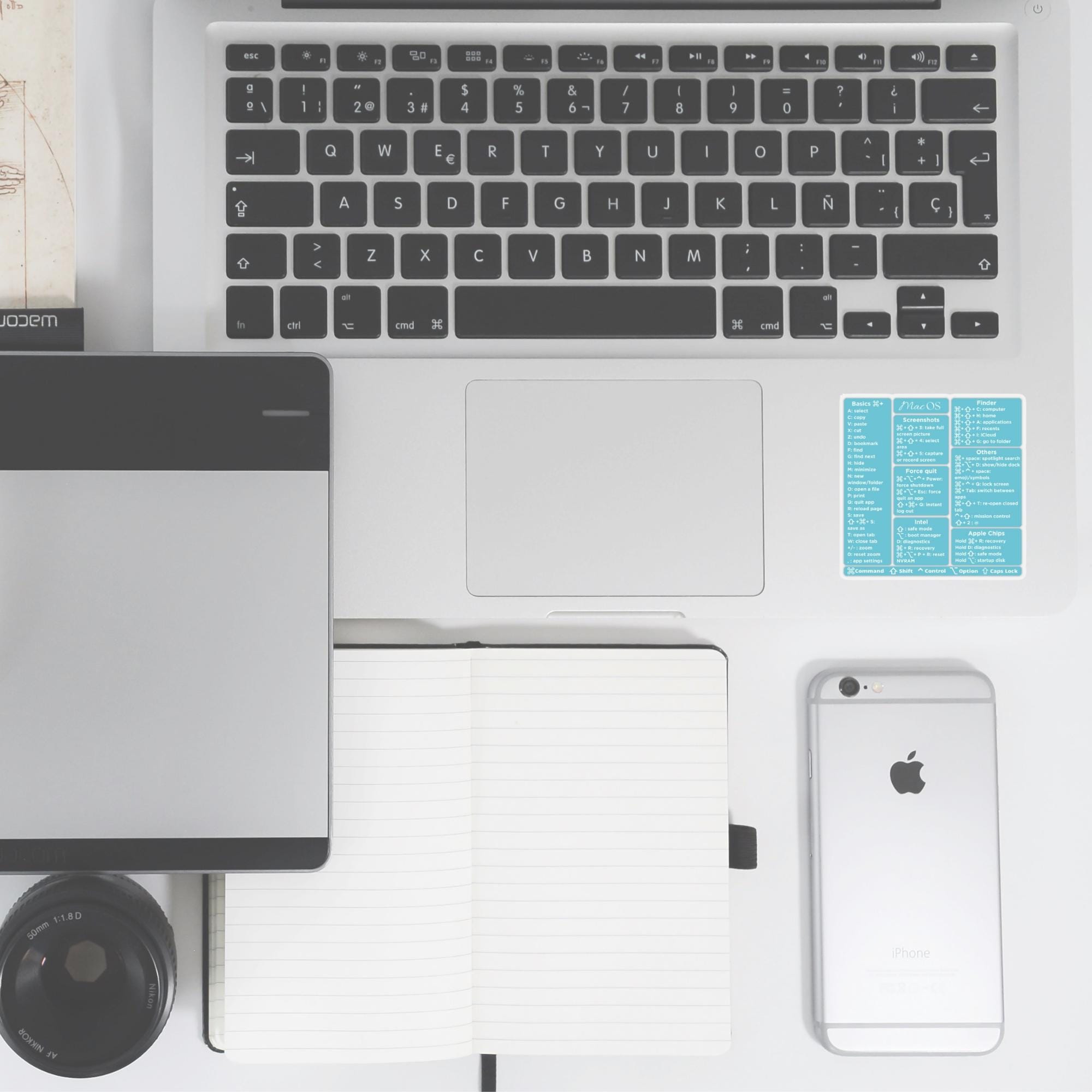 Jasmine Macos Keyboard, Cute Shortcuts Sticker, Comprehensive Guide ...