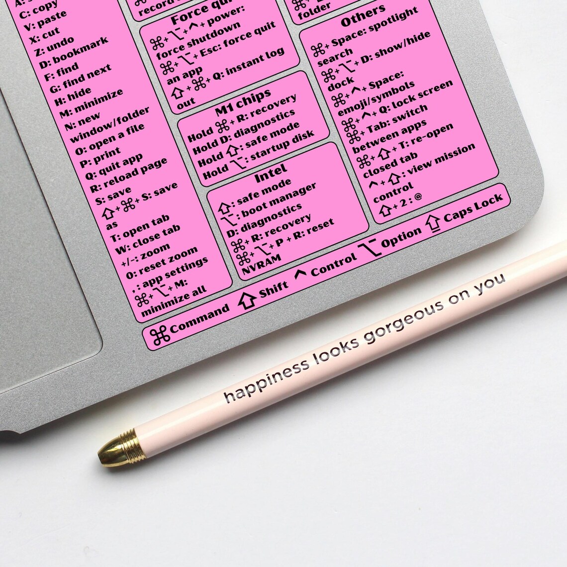 Nora, Digital Macos Keyboard Shortcuts Guide, Printable for MacBook Air ...