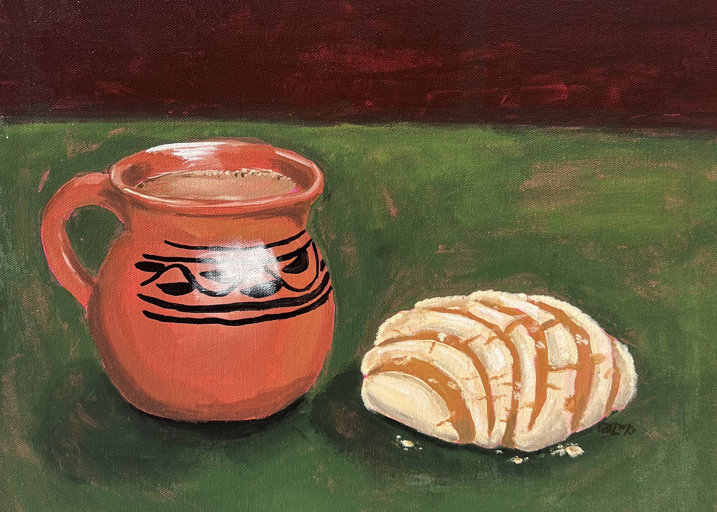 Concha Con Chocolate Art Print, 8x11, 5x7 Art Print, Mexican Pastry ...