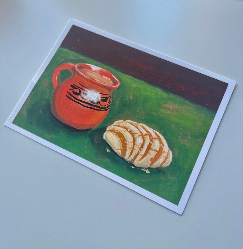 Concha Con Chocolate Art Print, 8x11, 5x7 Art Print, Mexican Pastry ...