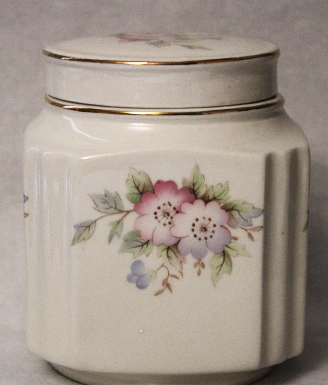 Vintage Sadler England Square Porcelain Storage Jar, Sadler Pottery ...