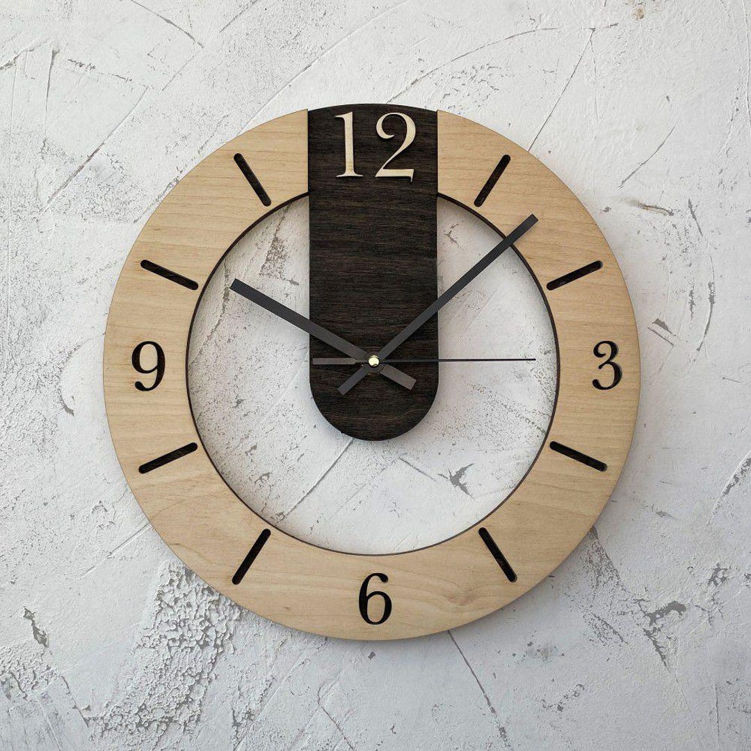 Wall Clocks Library Decor Large Wall Clock Accent Wall Ornaments Clock ...
