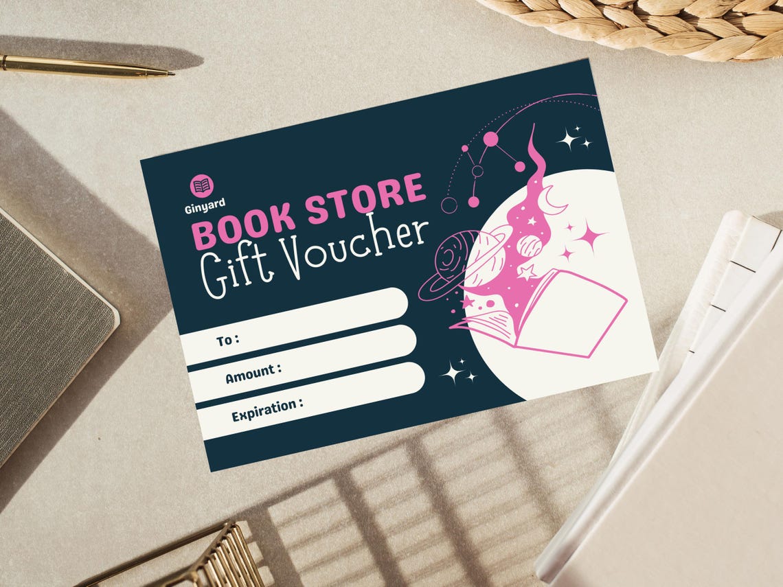 Editable Book Store Gift Voucher Template | Cute Printable Gift ...