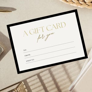 Customizable Gift Voucher Template, Canva Editable (digital) - Etsy