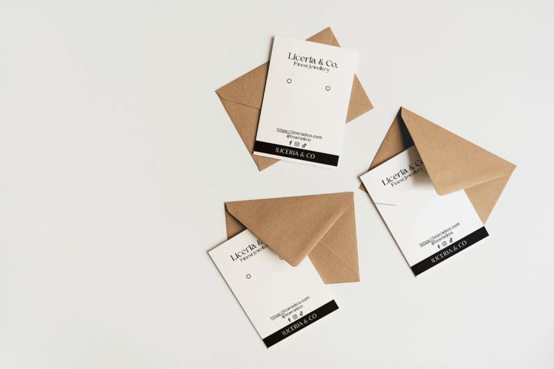 Editable Cava Template Jewelry Display Card Template, Printable ...