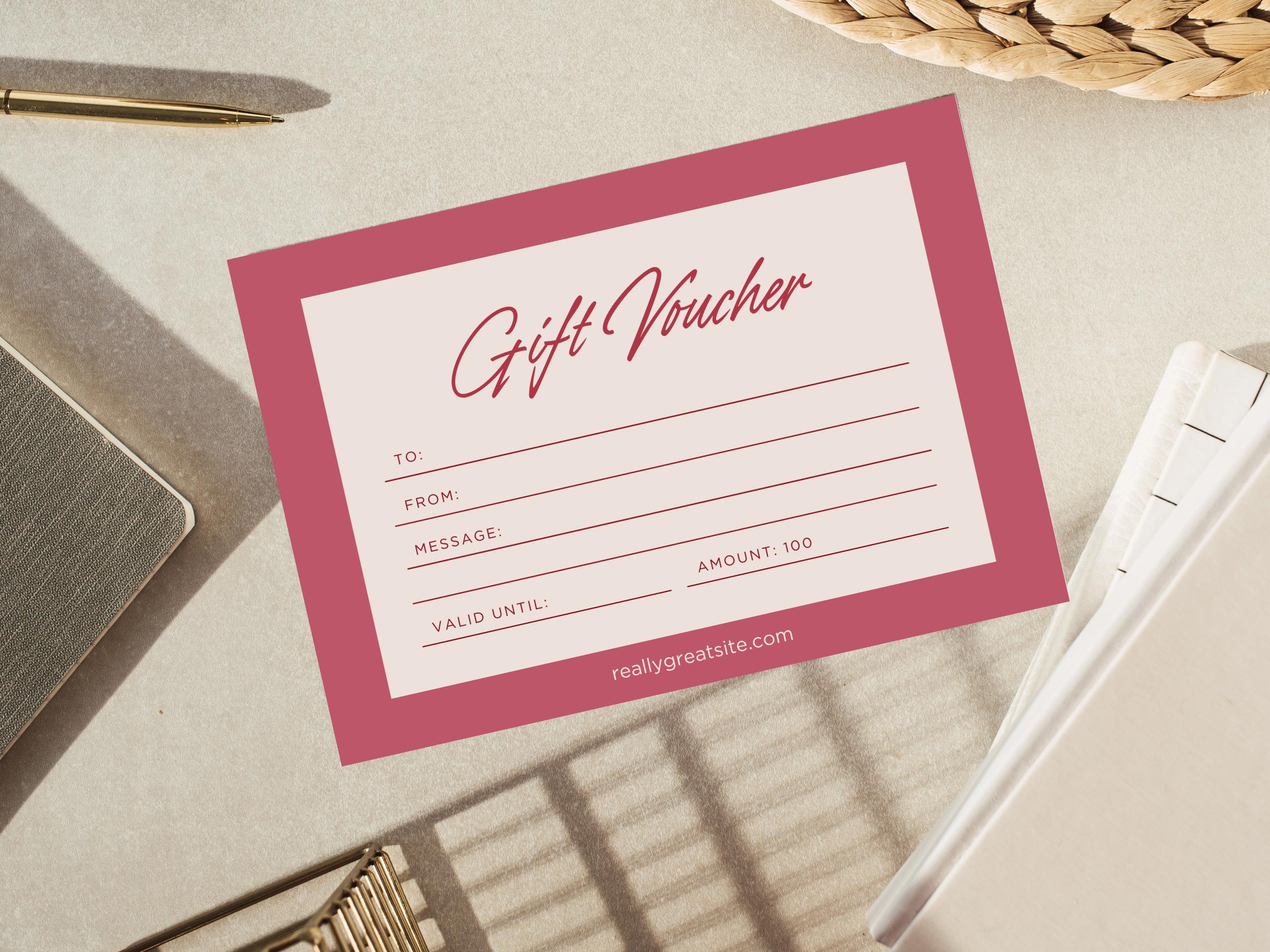Editable Gift Certificate Template, Small Business Supplies, Printable ...
