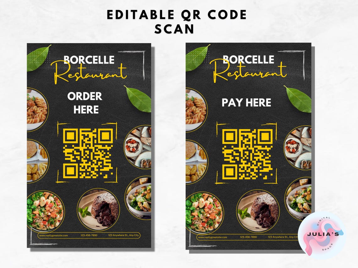Modern Editable Restaurant Menu Template | 4 Pages Included ...