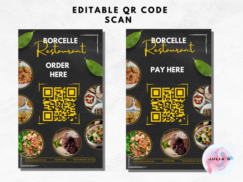 Modern Editable Restaurant Menu Template | 4 Pages Included ...