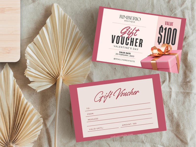 Editable Gift Certificate Template, Small Business Supplies, Printable ...