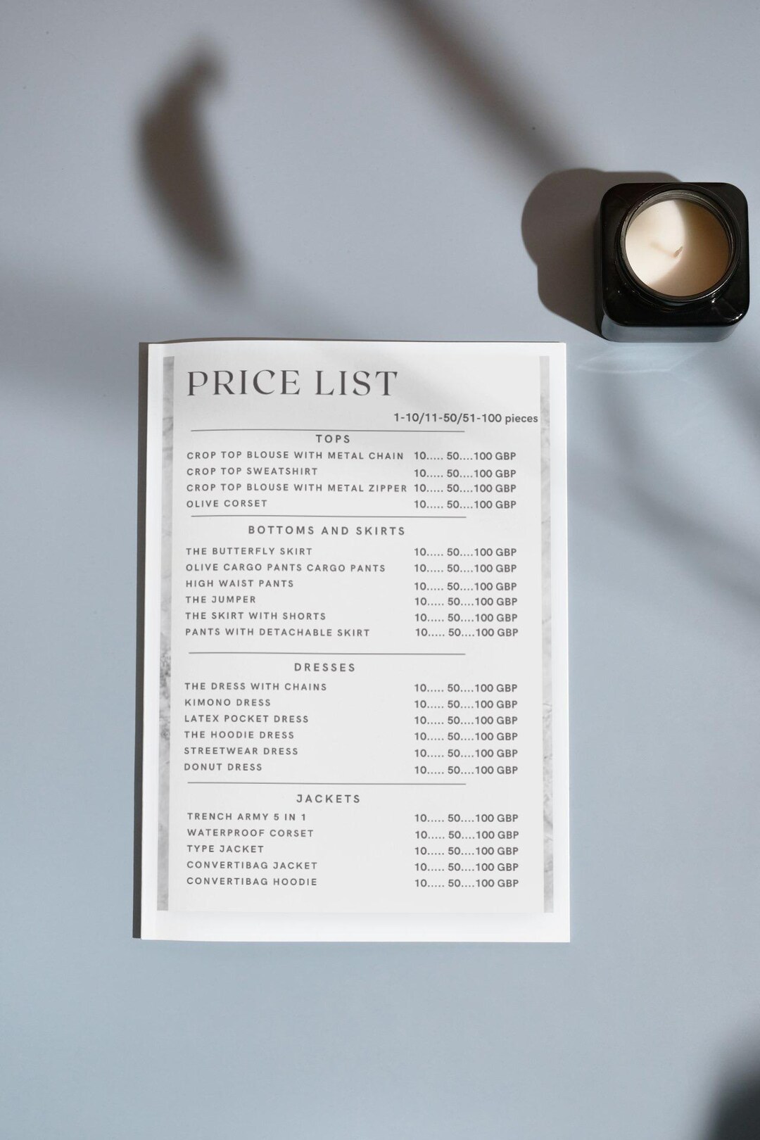 Price List , Diy Flyer Template Design Download, Editable in Canva ...