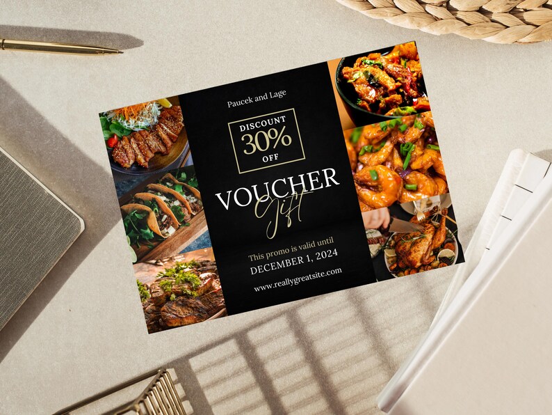 Customizable Gift Voucher Template, Canva Editable (digital) - Etsy