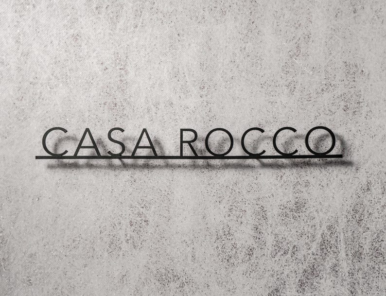 Personalized House Names, Metal Sign, Wall Sign, Custom Metal Sign ...