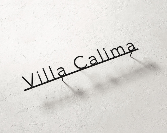 Custom House Entry Sign, Custom Metal Family Name, Personalized Metal ...