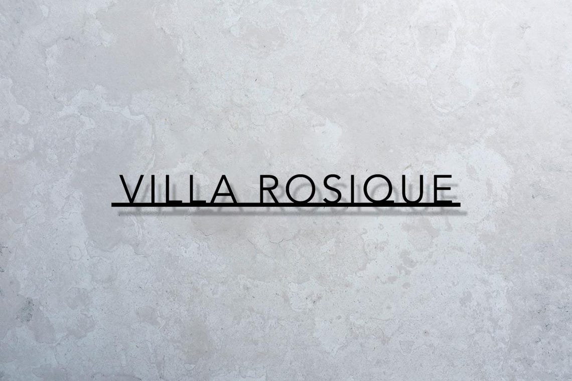 Metal Yard Sign, Metal House Sign, Modern Steel Sign, Property Signage ...