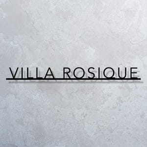 Metal Yard Sign, Metal House Sign, Modern Steel Sign, Property Signage ...