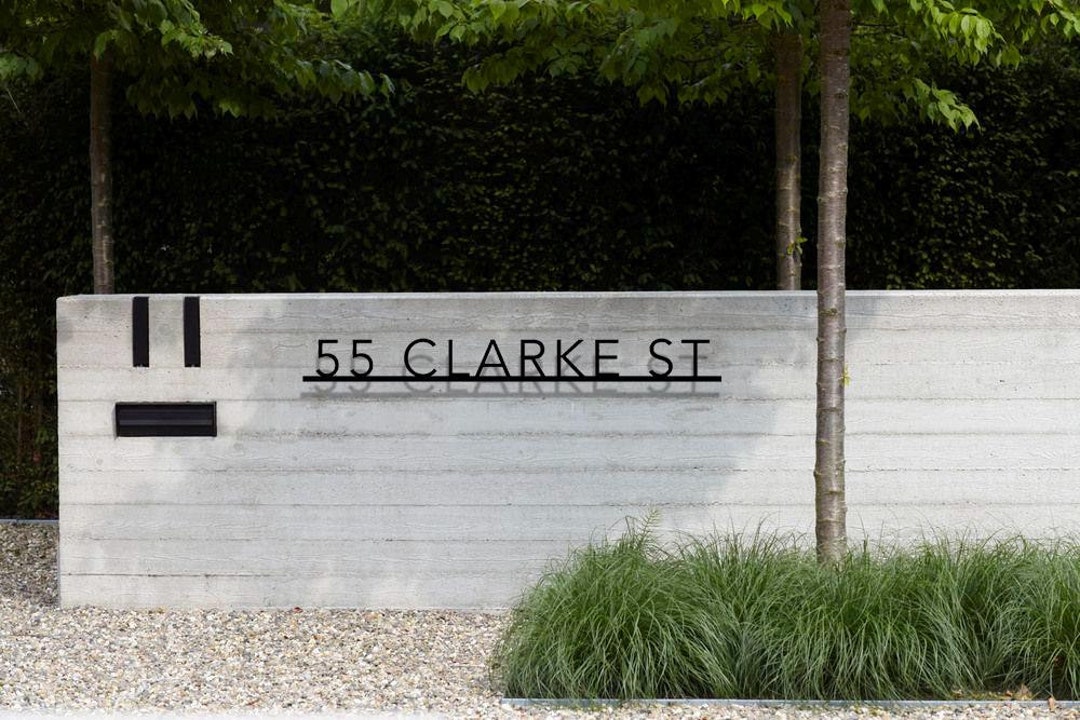 Metal Address Sign for House, Modern Metal Address Plaque, Metal ...