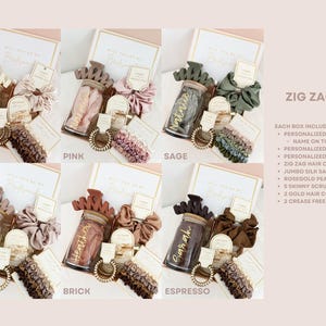 Bridesmaid Proposal Box: Personalized Glass & Hair Accessories Gift ...