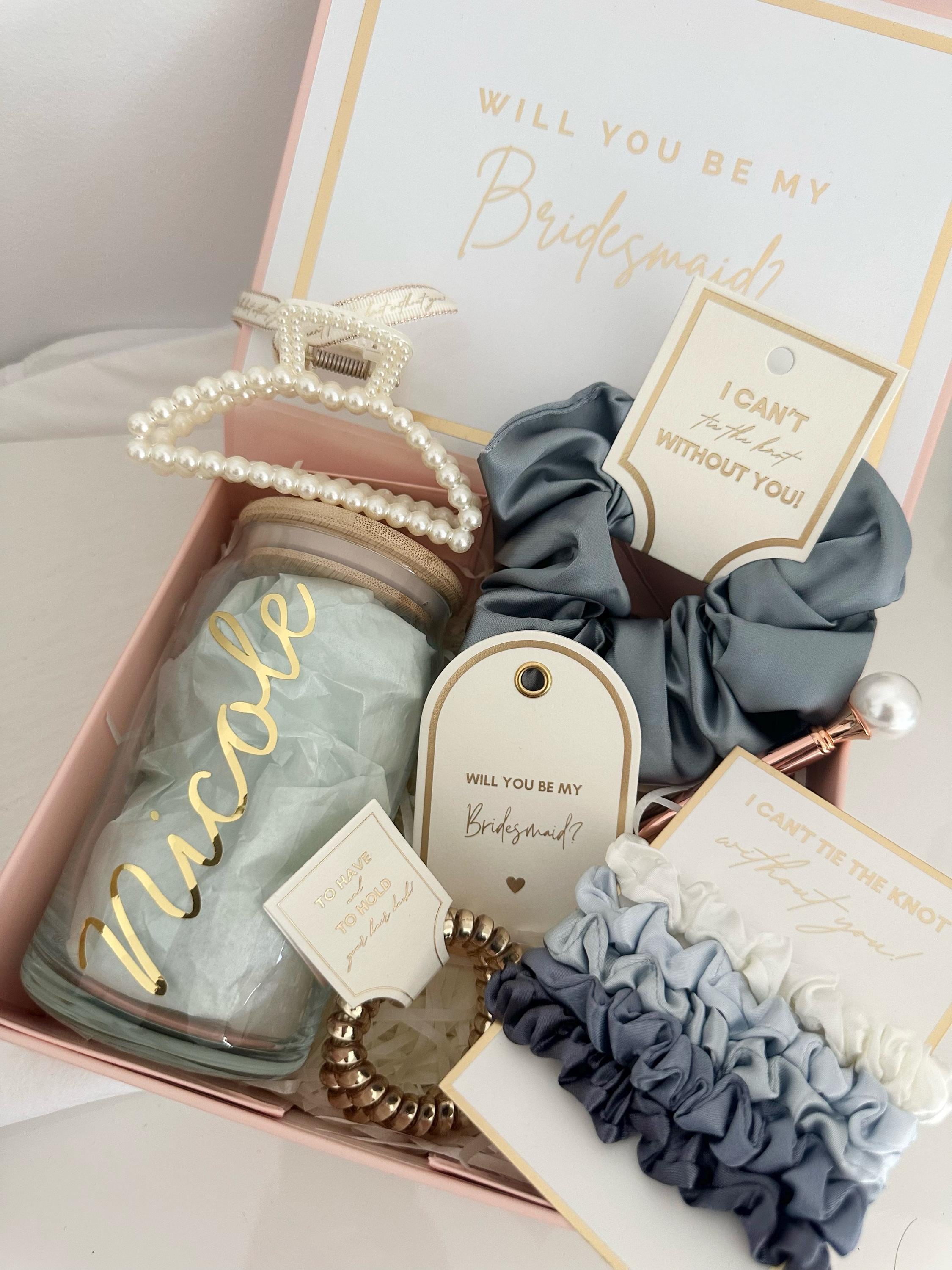 Personalized Bridesmaid Proposal Box: Hair Accessories Gift Set - Etsy