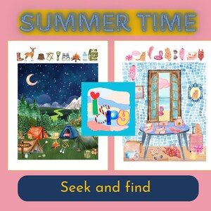 Summer I Spy Game: Kids Activity, Hidden Objects (digital Download) - Etsy