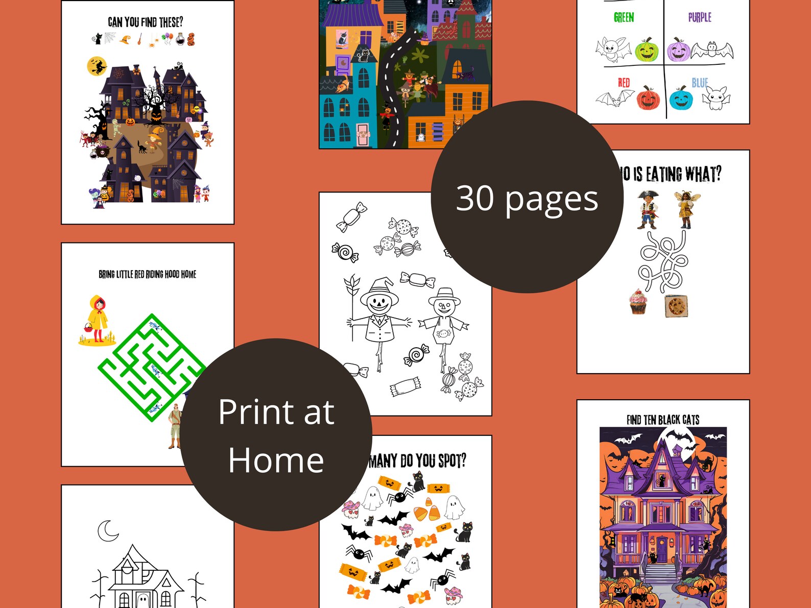 Halloween Busy Book Digital Pages Printable | Quiet Book - Activity ...