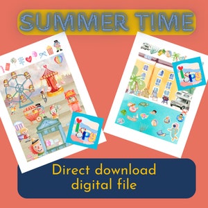 Summer I Spy Game: Kids Activity, Hidden Objects (digital Download) - Etsy