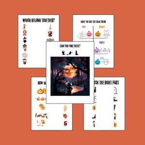 Halloween Busy Book Digital Pages Printable | Quiet Book - Activity ...