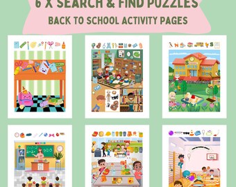 Search & Find, Printable Games for Kids, I Spy Games - Etsy