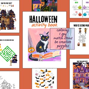 Halloween Busy Book Digital Pages Printable | Quiet Book - Activity ...