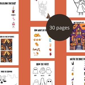 Halloween Busy Book Digital Pages Printable | Quiet Book - Activity ...