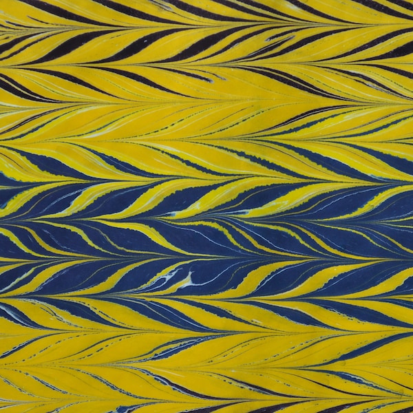 Bright Navy and Yellow Art - Etsy