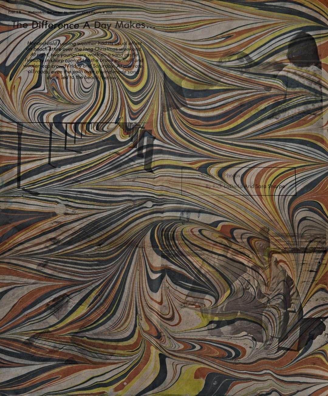 Marbled Historic News Paper | Suitable for Framing | Unique Design ...