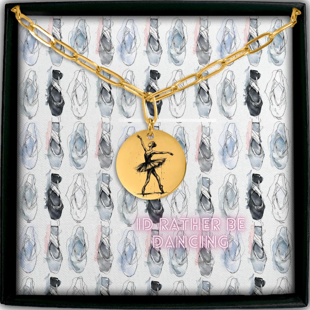 Dancer Necklace, Dancer Silhouette, Ballet Gift, Dance Teacher Gift ...