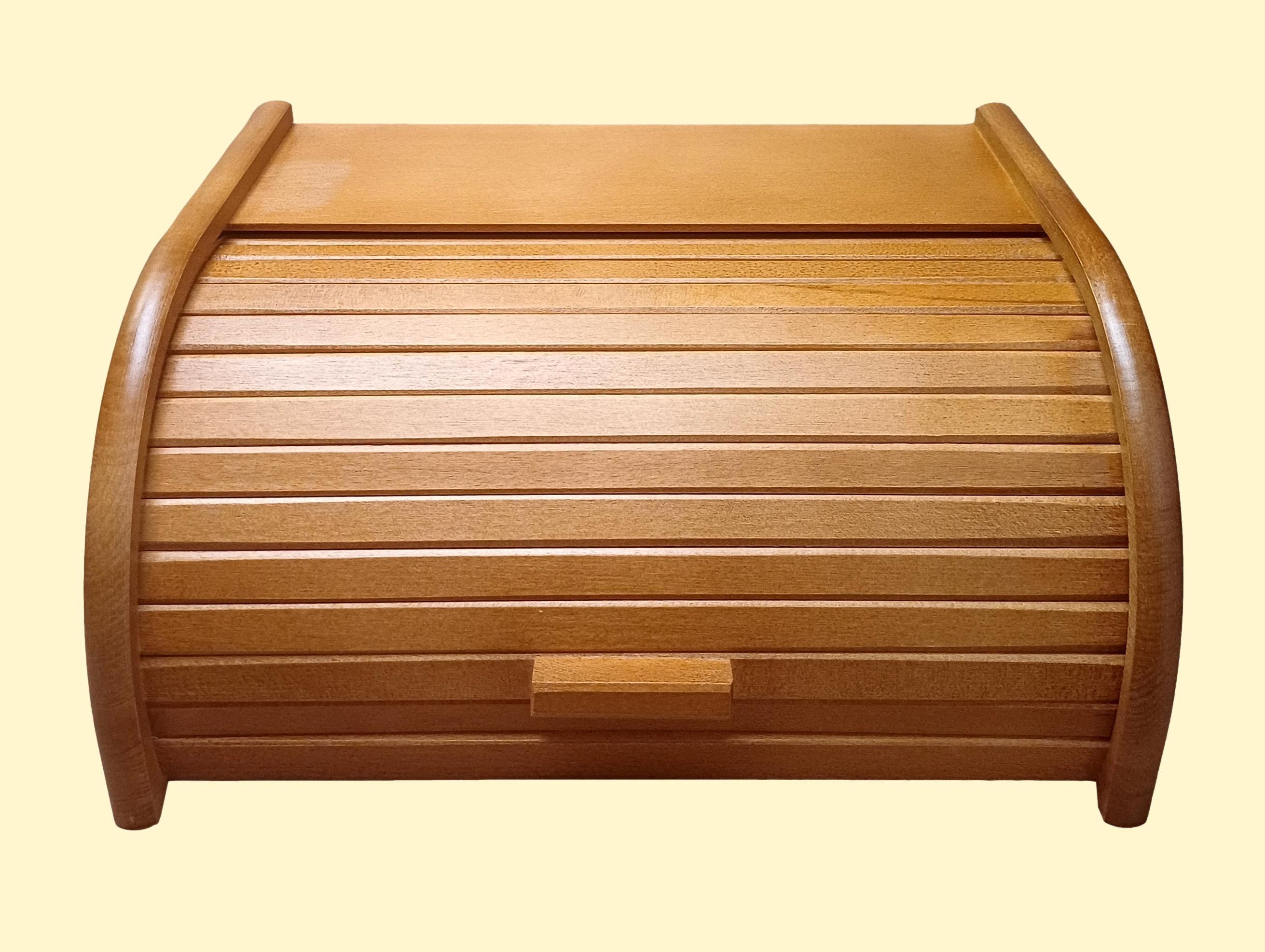 Handmade Beech Wood Bread Box - Large Size (40x30x18 Cm) - Choose From ...