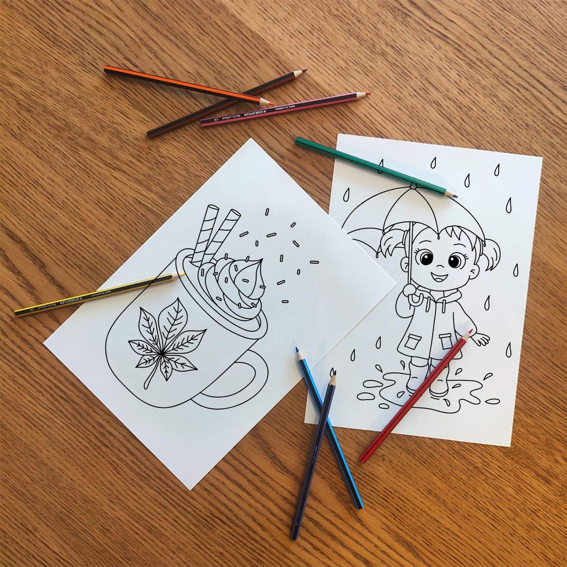 Autumn Coloring Pages for Kids – 30 Fall Printables (digital Download ...