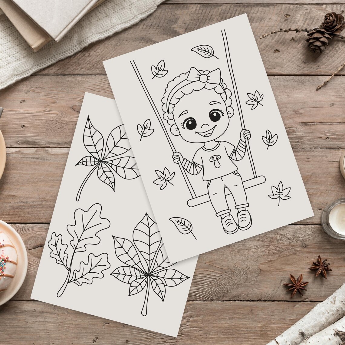 Autumn Coloring Pages for Kids – 30 Fall Printables (digital Download ...