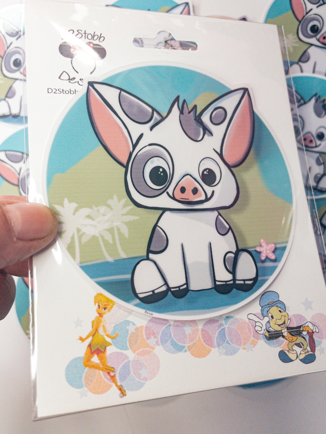Moana Pua Pig Waterproof Sticker, Classic Cartoon Style - Etsy